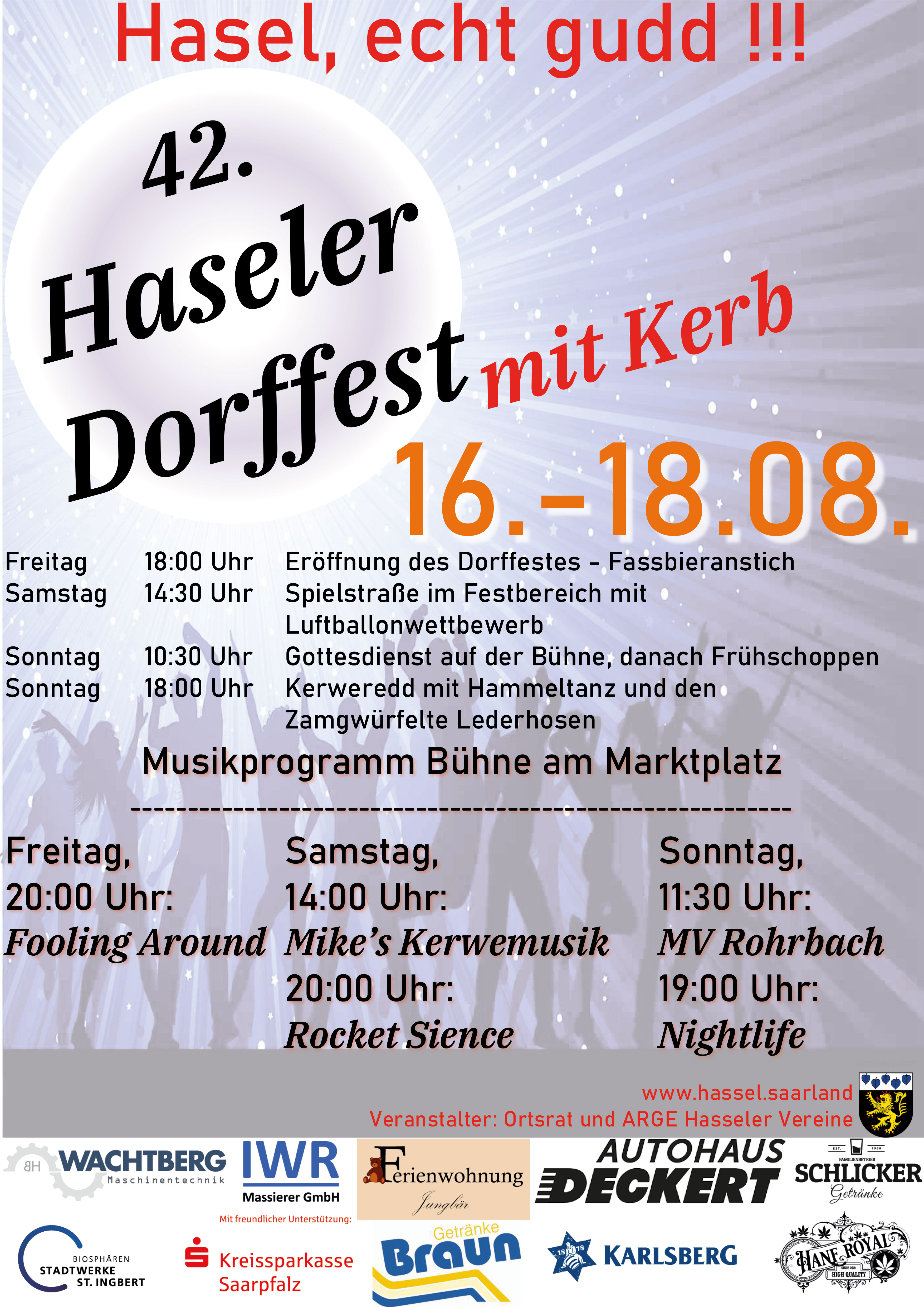 Das Blädche zum Dorffest 2024 – Hassel | Saar